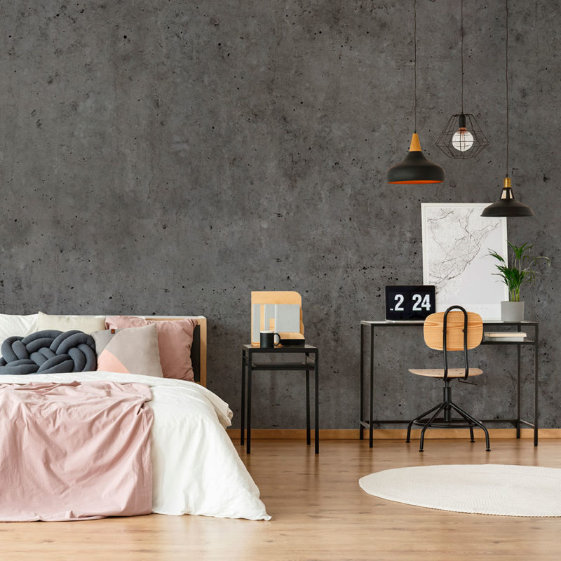 Dark Concrete Wallpaper Mural | 41 Orchard