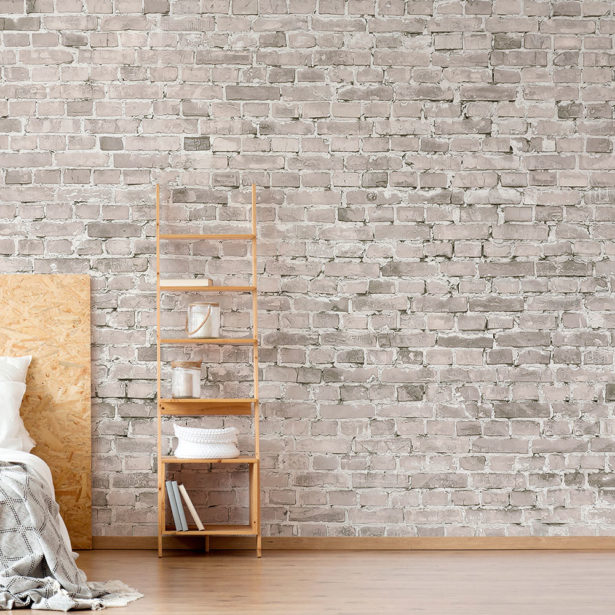 Lime Wash Brick Wallpaper Mural | 41 Orchard