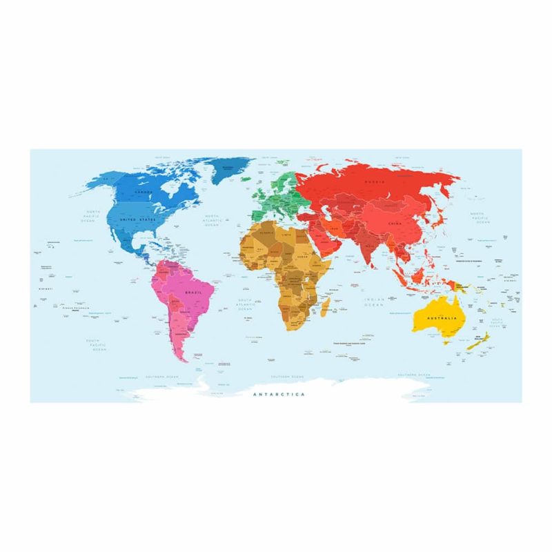 World Map No. 1 Wall Mural Print | 41 Orchard