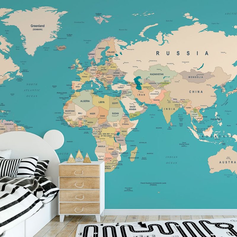 World Map Wall Murals & Wallpaper | Modern & Affordable | 41 Orchard