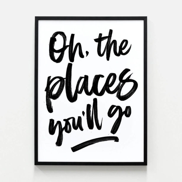 Oh The Places You'll Go Print | Art Poster or Framed Print | 41 Orchard