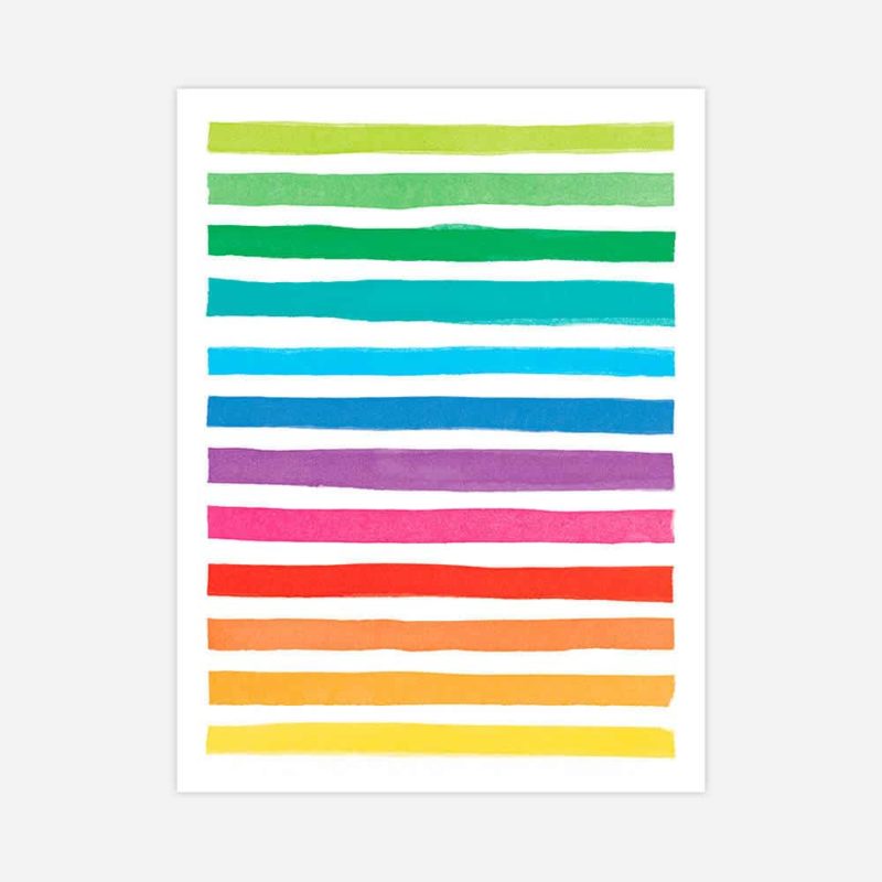 Watercolour Rainbow | Wall Art Poster or Framed Print | 41 Orchard