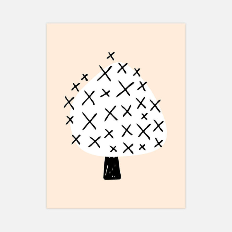 Scandi Tree II | Wall Art Poster or Framed Print | 41 Orchard