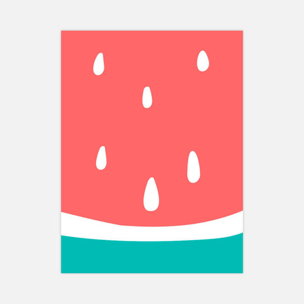 Watermelon Zoom | Wall Art Poster or Framed Print | 41 Orchard