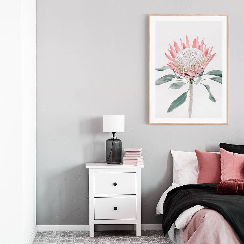 Peach Protea II | Poster, Framed Print or Canvas Wall Art | 41 Orchard