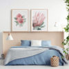 Twin Proteas | Poster, Framed Print or Canvas Wall Art | 41 Orchard