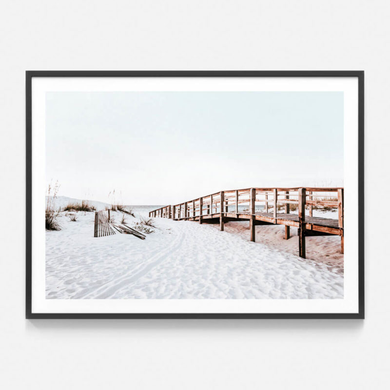 Beach Boardwalk | Framed Print or Poster Wall Art | 41 Orchard