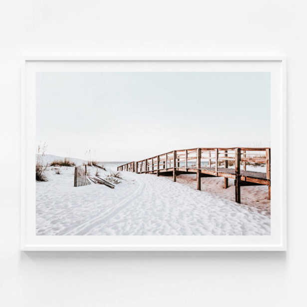 Beach Boardwalk | Framed Print or Poster Wall Art | 41 Orchard