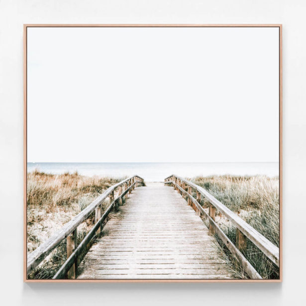 Coastal Boardwalk Canvas Wall Art Print | 41 Orchard