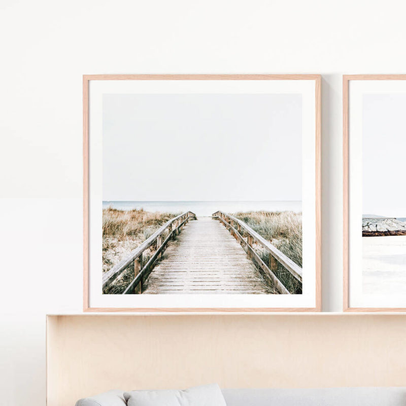 Coastal Boardwalk | Framed Print or Poster Wall Art | 41 Orchard